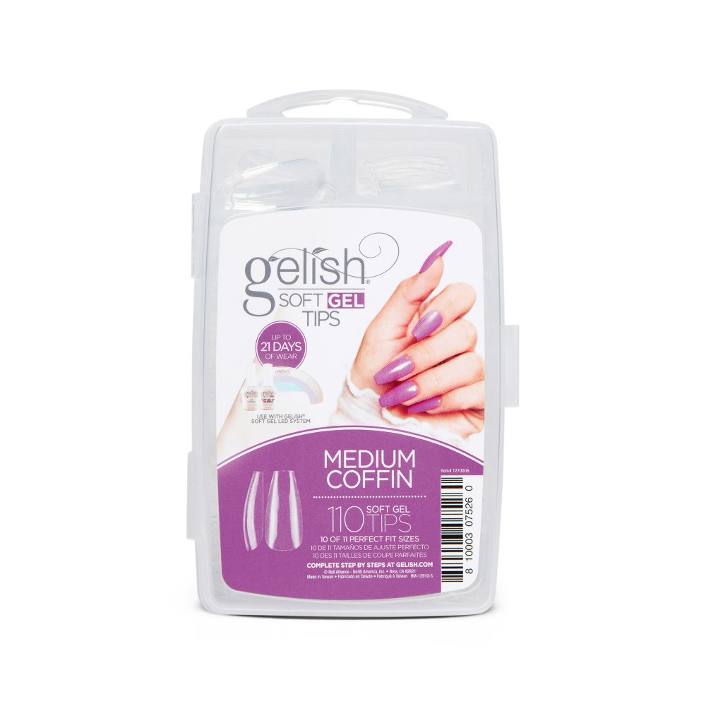 SOFT GEL TIPS - MEDIUM ROUND - GELISH AUSTRALIA